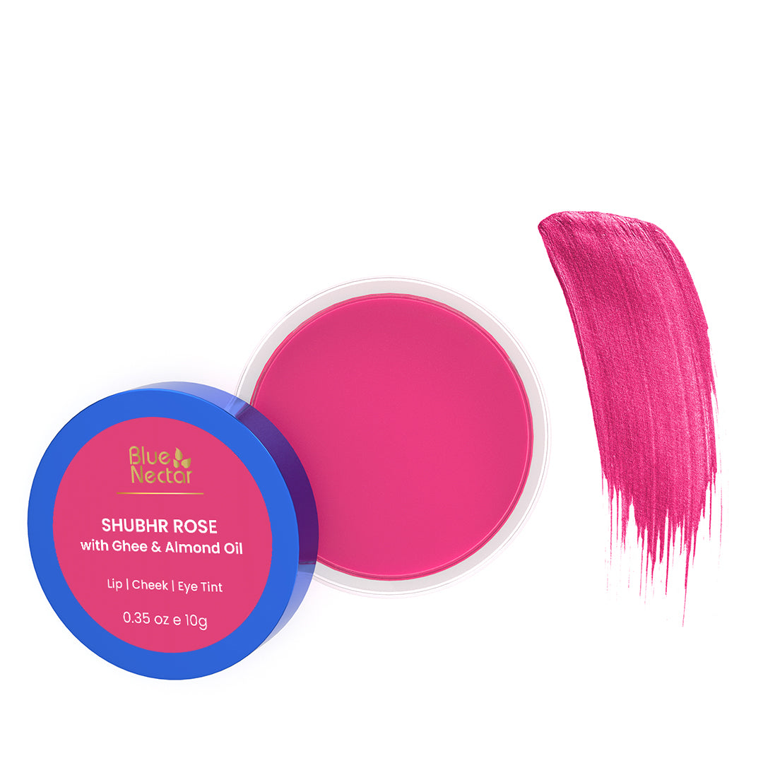 3-In-1 Tint: Ghee & Shea Butter for Lips, Cheeks, and Eyes – Blue Nectar